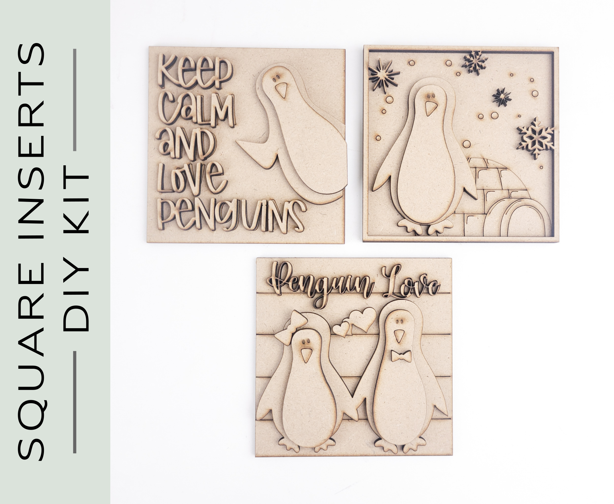 Penguin Love Winter Square Tiles – Magnolia Kay Design