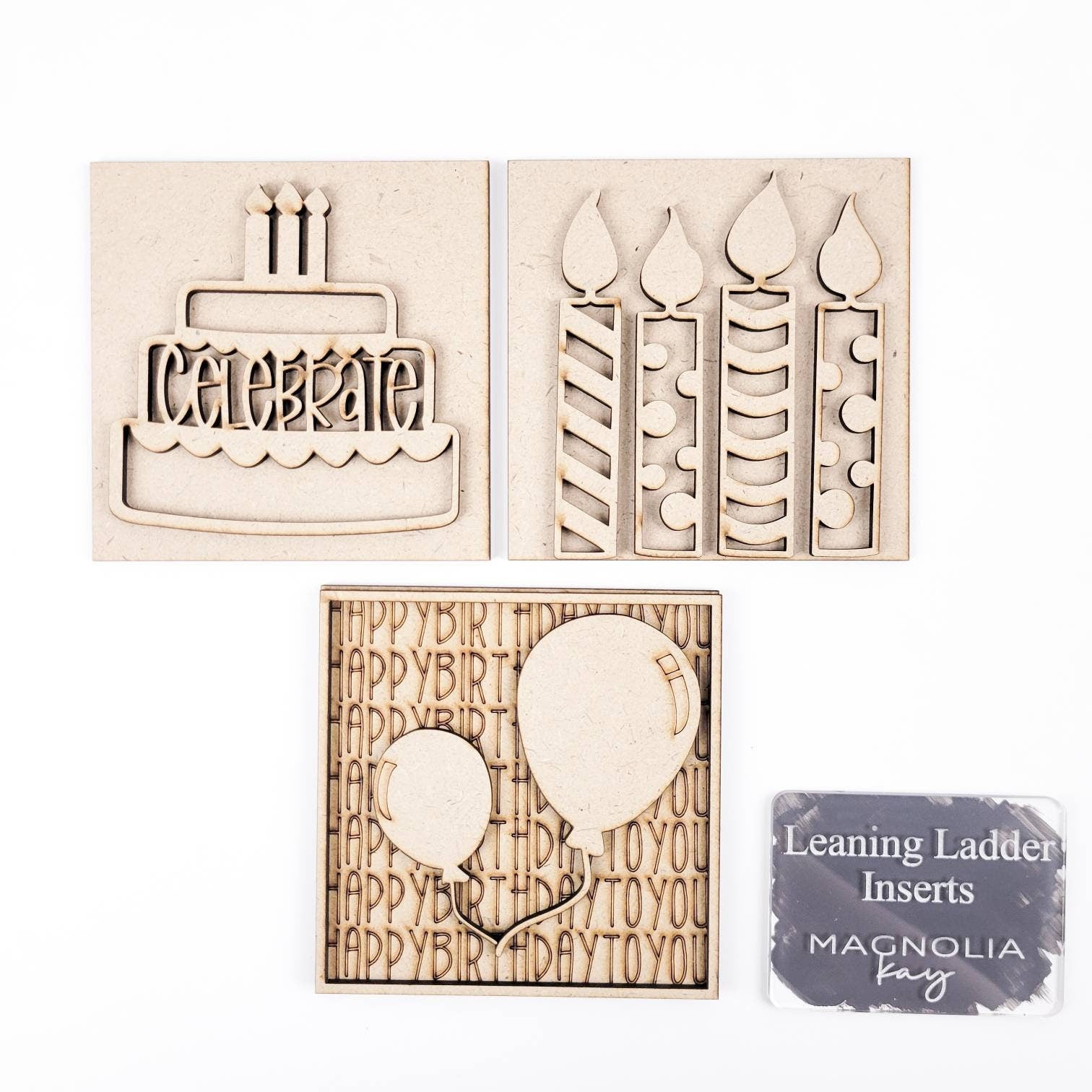 Celebrate Birthday Square Tiles – Magnolia Kay Design